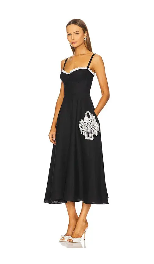 Alejandra Alonso Rojas Bustier Maxi Dress