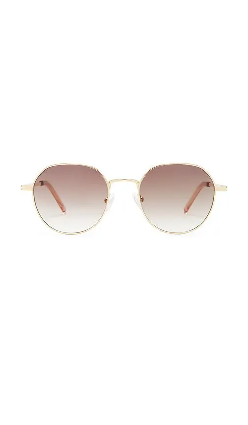 Le Specs Odyssey Sunglasses - Bright Gold & Brown Gradient