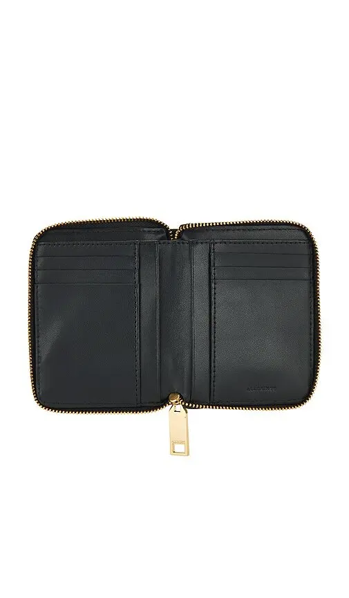 ALLSAINTS Lena Hex Zip Wallet - Black