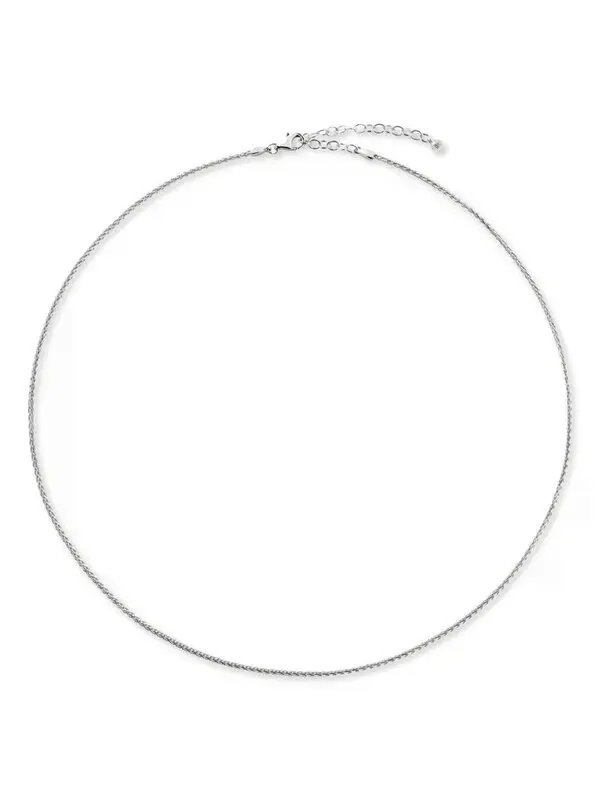 Monica Vinader Wheat Chain Necklace - Silver