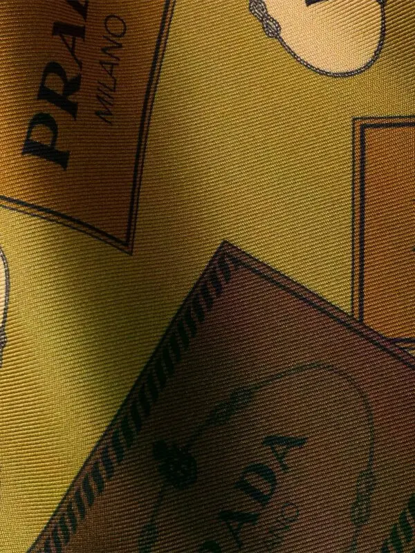 Prada Heritage-print Twill Scarf
