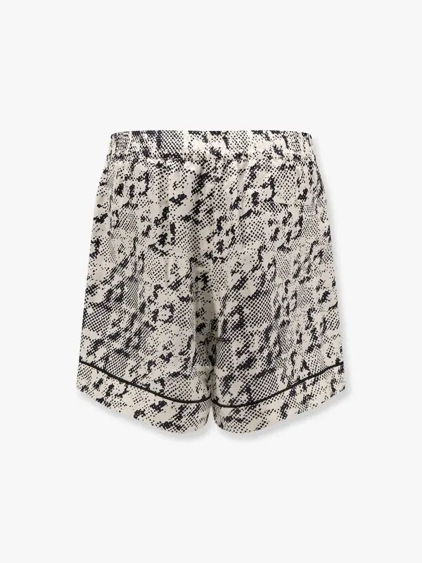 Tory Burch Silk Pixelated Logo Shorts