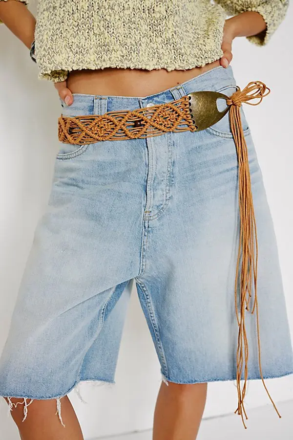 Free People Tidal Wave Wrap Belt - Gold Coast