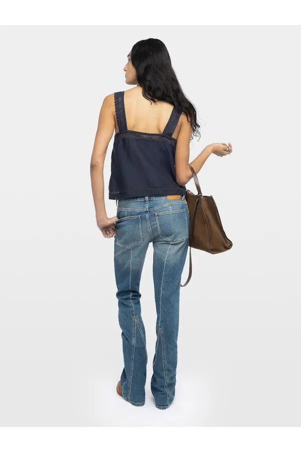 Zadig&Voltaire Celite Lace Camisole - Navy