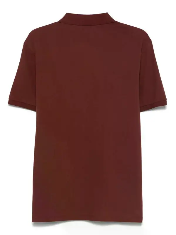 C.P. COMPANY Logo-patch Polo Shirt - Brown