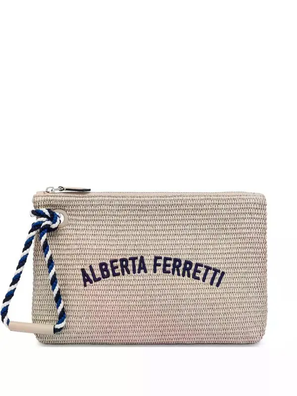 Alberta Ferretti Embroidered Clutch