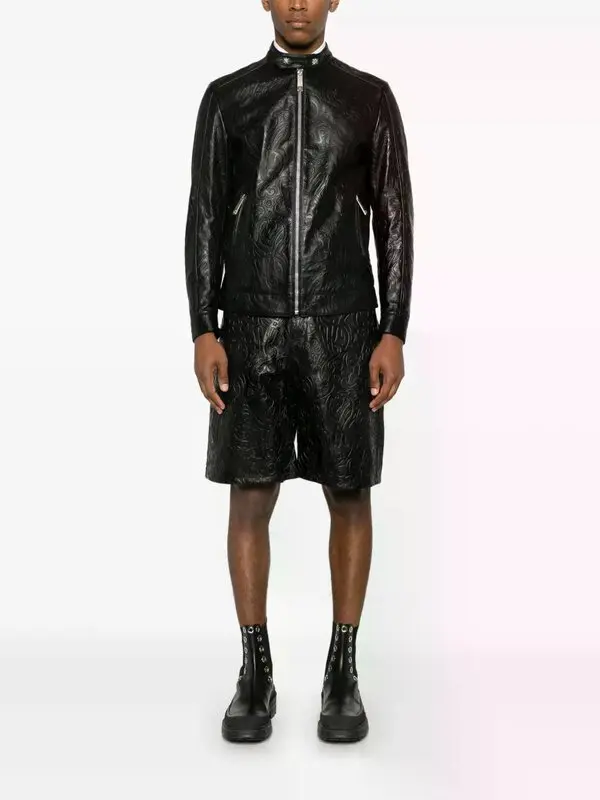 John Richmond Leather Biker Jacket