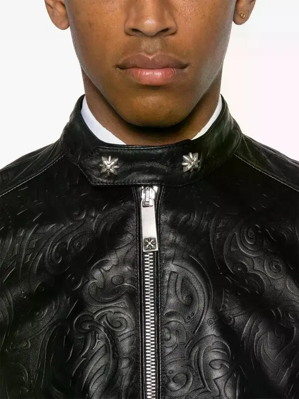 John Richmond Leather Biker Jacket