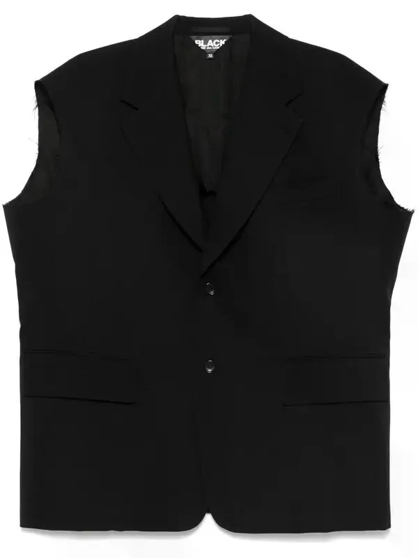 BLACK COMME DES GARÇONS Sleeveless Blazer