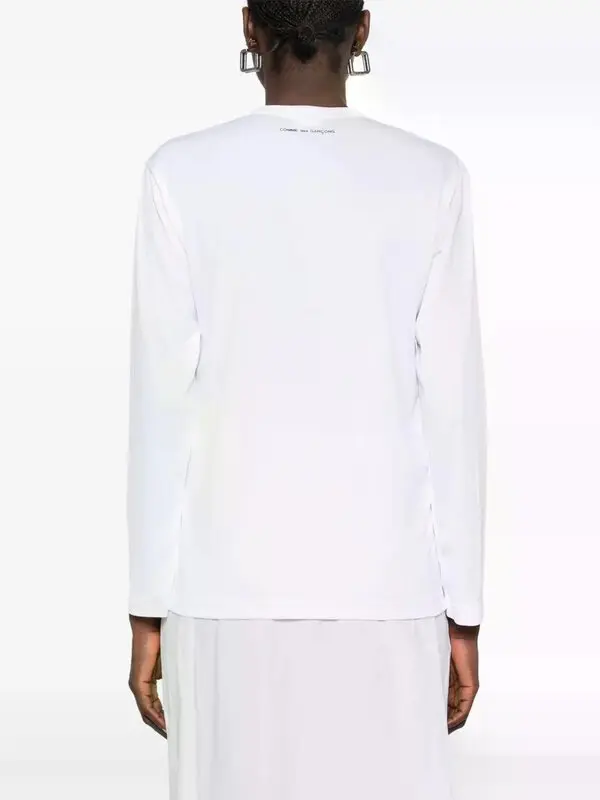 Comme Des Garçons Logo-print T-shirt - White