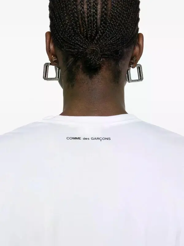 Comme Des Garçons Logo-print T-shirt - White