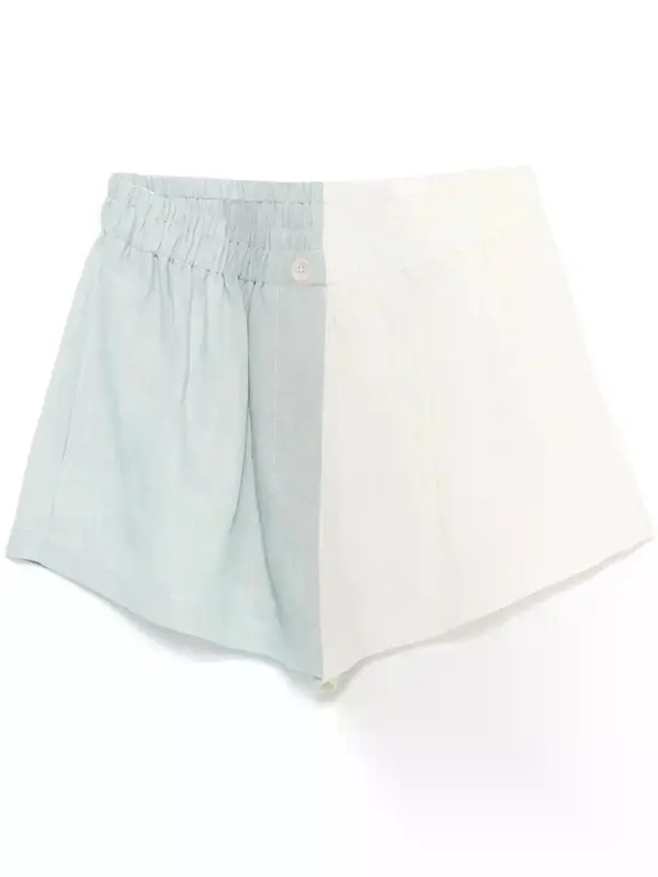FORTE_FORTE Colour-block Shorts - Neutrals