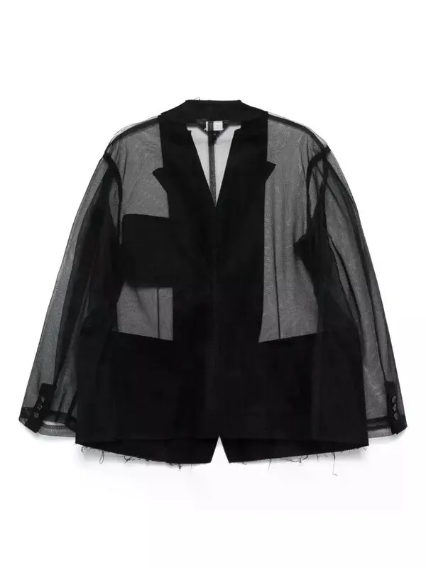 BLACK COMME DES GARÇONS Tulle Blazer