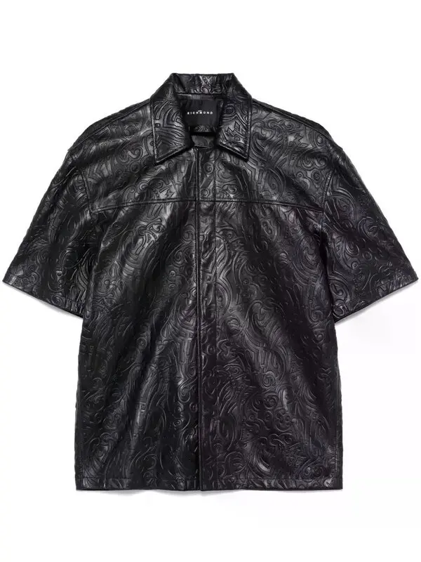 John Richmond Leather Shirt