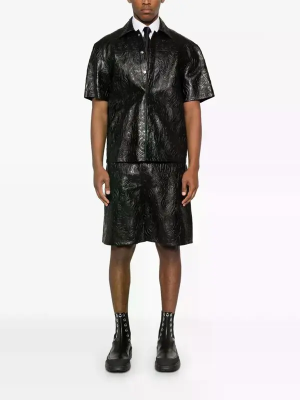 John Richmond Leather Shirt