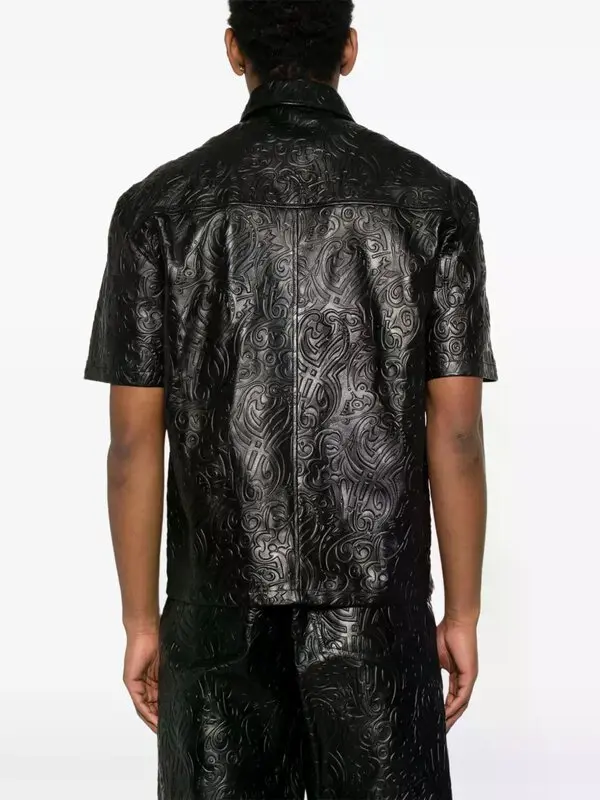 John Richmond Leather Shirt