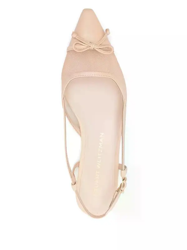STUART WEITZMAN Mesh-panel Ballet Flats - Neutrals