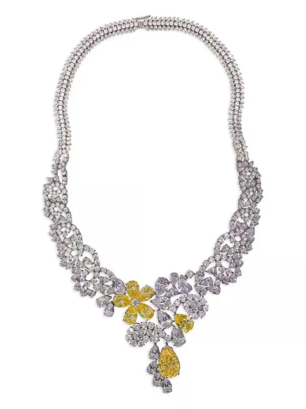 JUWELINA PARIS Coeur De Fleur Necklace - Yellow