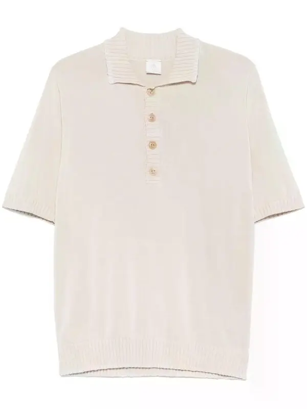 Eleventy Embroidered-edge Polo Shirt