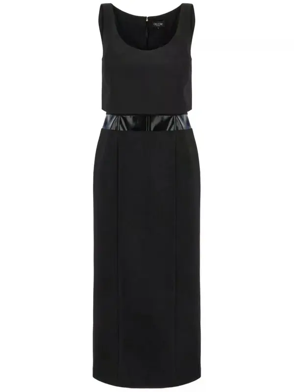 DEL CORE Contrasting-panel Midi Dress