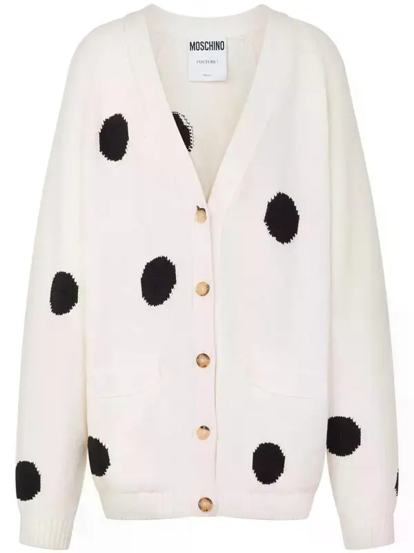 Moschino Polka Dot Cardigan