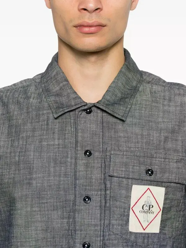 C.P. COMPANY Logo-patch Shirt