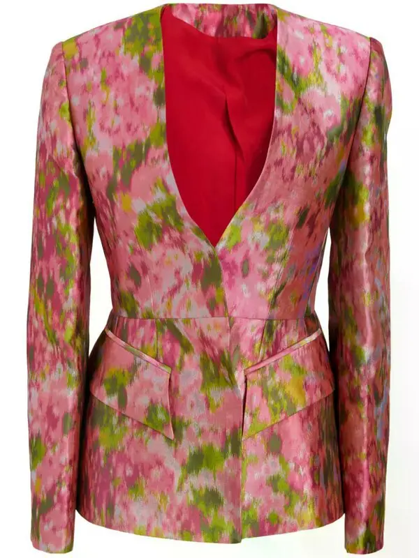 DEL CORE Printed Blazer - Pink