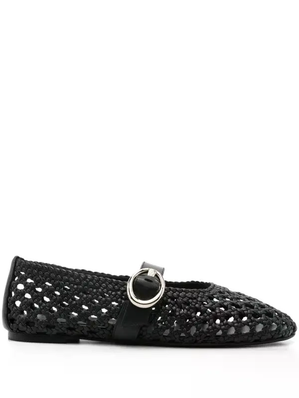 STUART WEITZMAN Woven Ballet Flats - Black