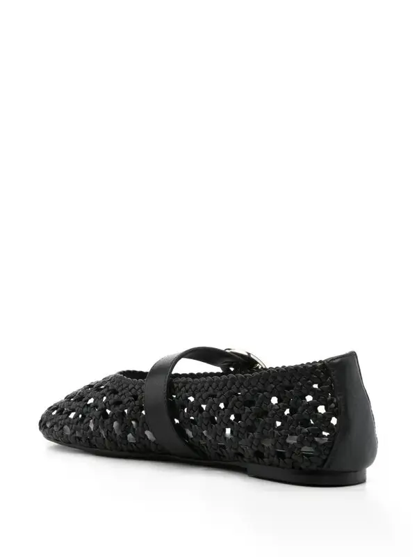 STUART WEITZMAN Woven Ballet Flats - Black