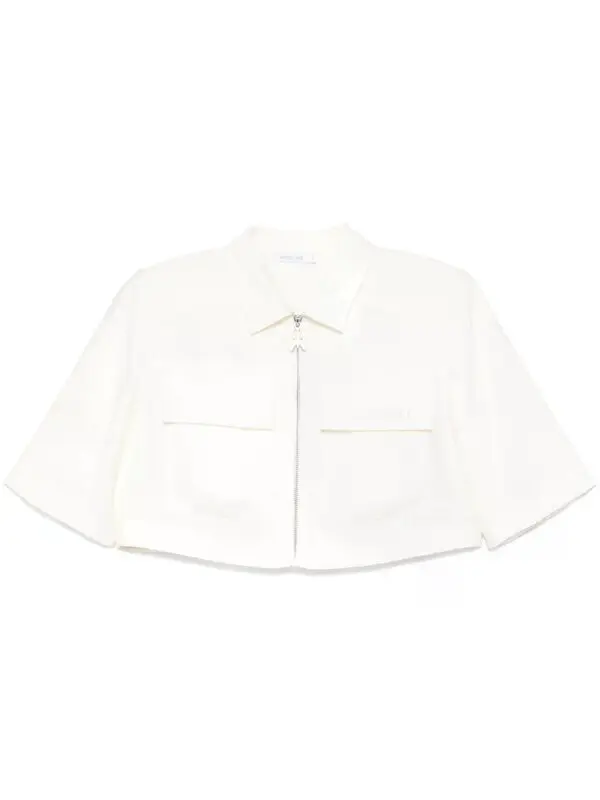 Patrizia Pepe Cropped Shirt - White