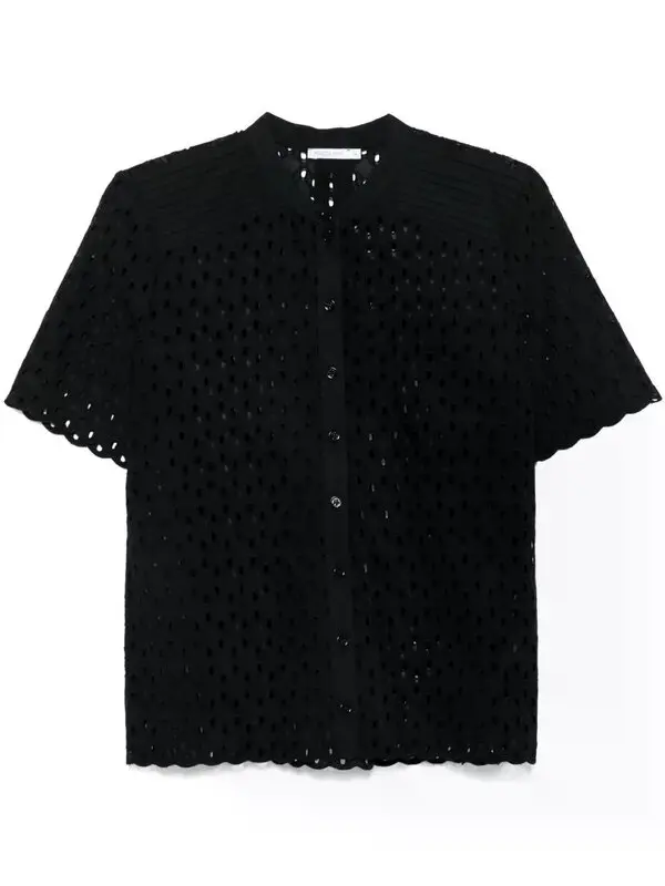 Patrizia Pepe Embroidered Shirt - Black