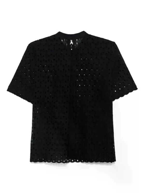 Patrizia Pepe Embroidered Shirt - Black