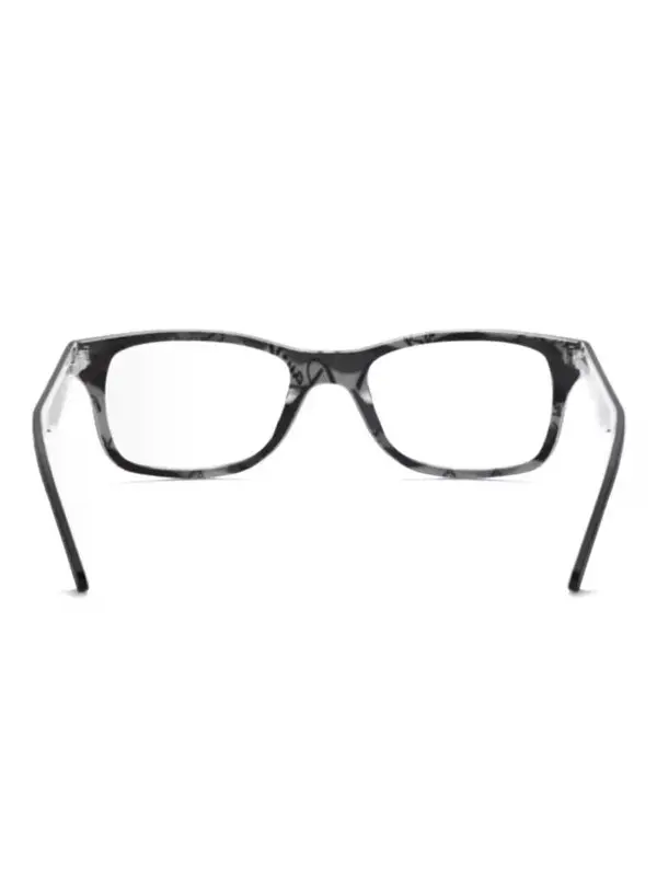 Ray-ban Rectangular-frame Eyeglasses - Black