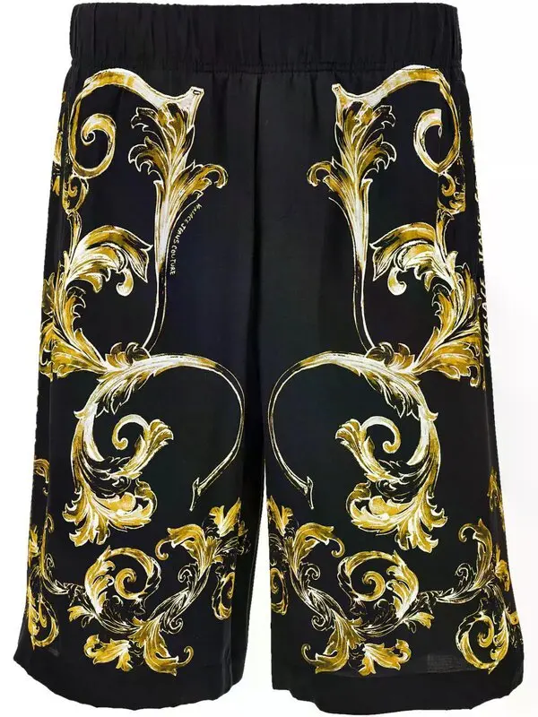 Versace Printed Shorts - Black