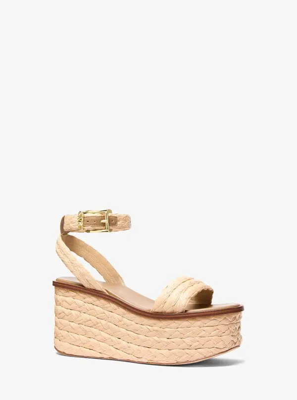 Michael Kors Sandra Platform Sandal - Natural