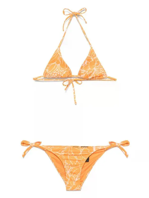 John Richmond Printed Bikini - Orange