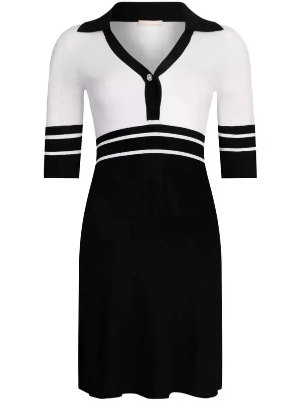 Liu Jo Striped Mini Dress - White