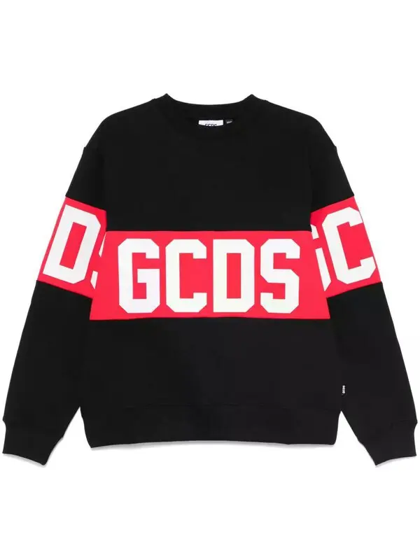 Gcds Logo-print Sweatshirt - Black