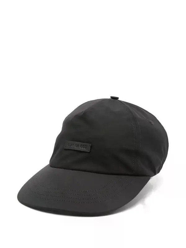 Fear Of God Logo-patch Baseball Cap - Black