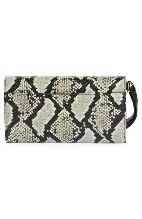 TOM FORD Tara Python Embossed Leather Wristlet