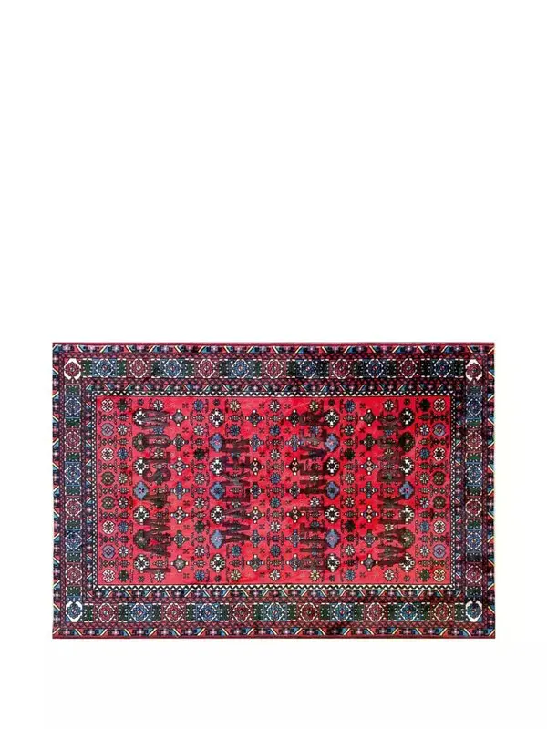 SELETTI Slow Walker Rug - Red
