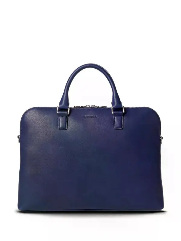 Shinola Leather Briefcase - Purple
