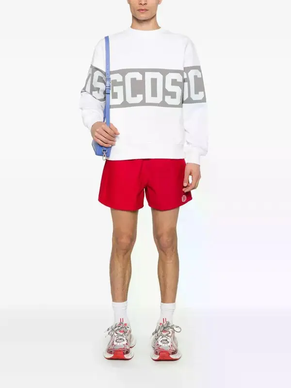 Gcds Logo-print Sweatshirt - White