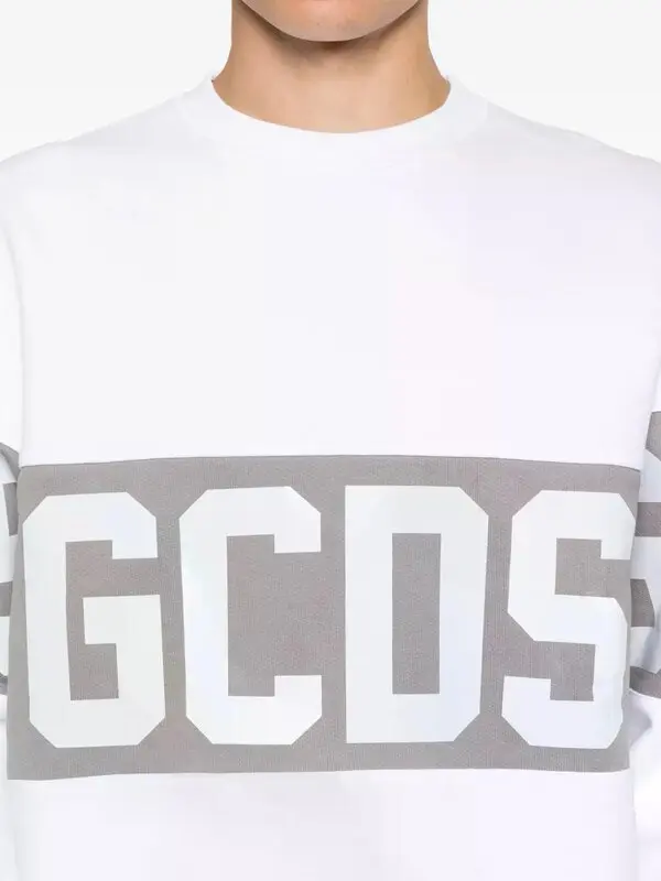 Gcds Logo-print Sweatshirt - White