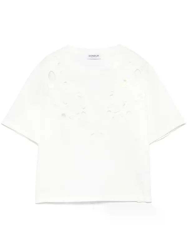 DONDUP Embroidered T-shirt - White
