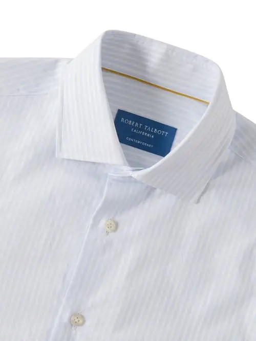 Robert Talbott Reynolds Dobby Stripe Contemporary Fit Shirt