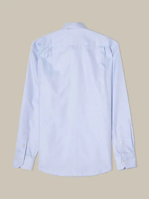Robert Talbott Reynolds Hopsack Contemporary Fit Shirt - Blue