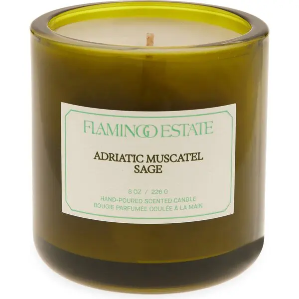 FLAMINGO ESTATE Adriatic Muscatel Sage Scented Candle - Green