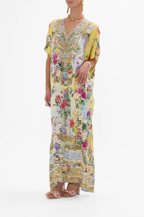 Camilla Slim Fit Kaftan With Split