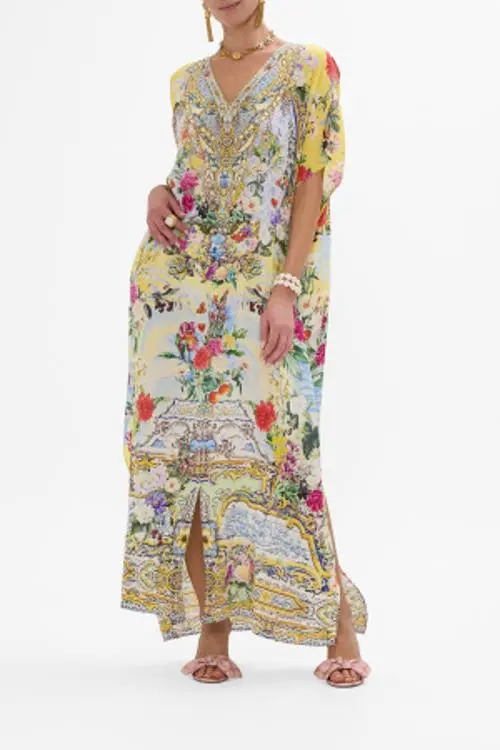 Camilla Slim Fit Kaftan With Split